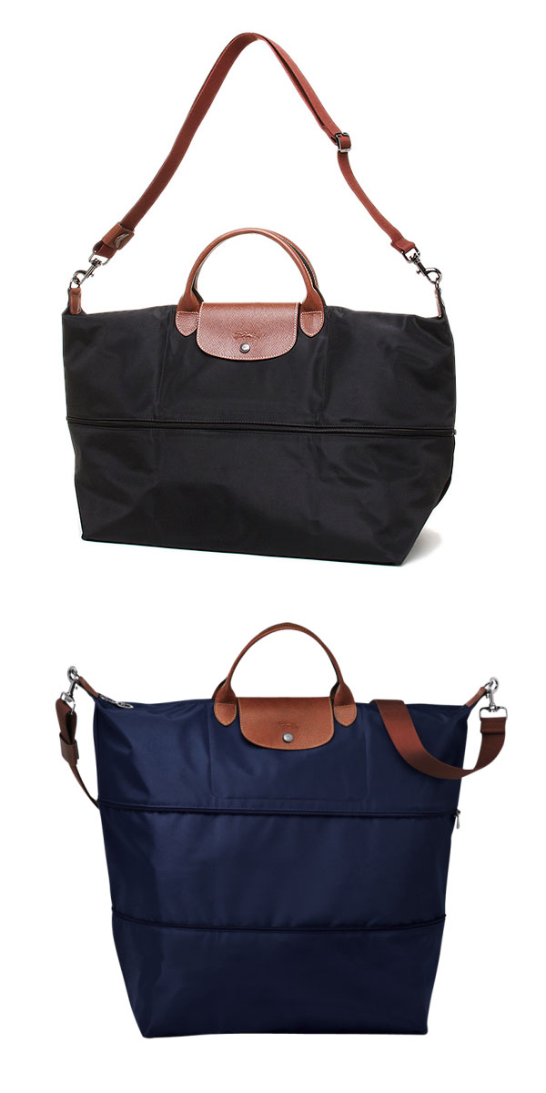 LC049*LONGCHAMP LE PLIAGE EXPANDABLE TRAVEL TOTE 1199089 (NAVY)