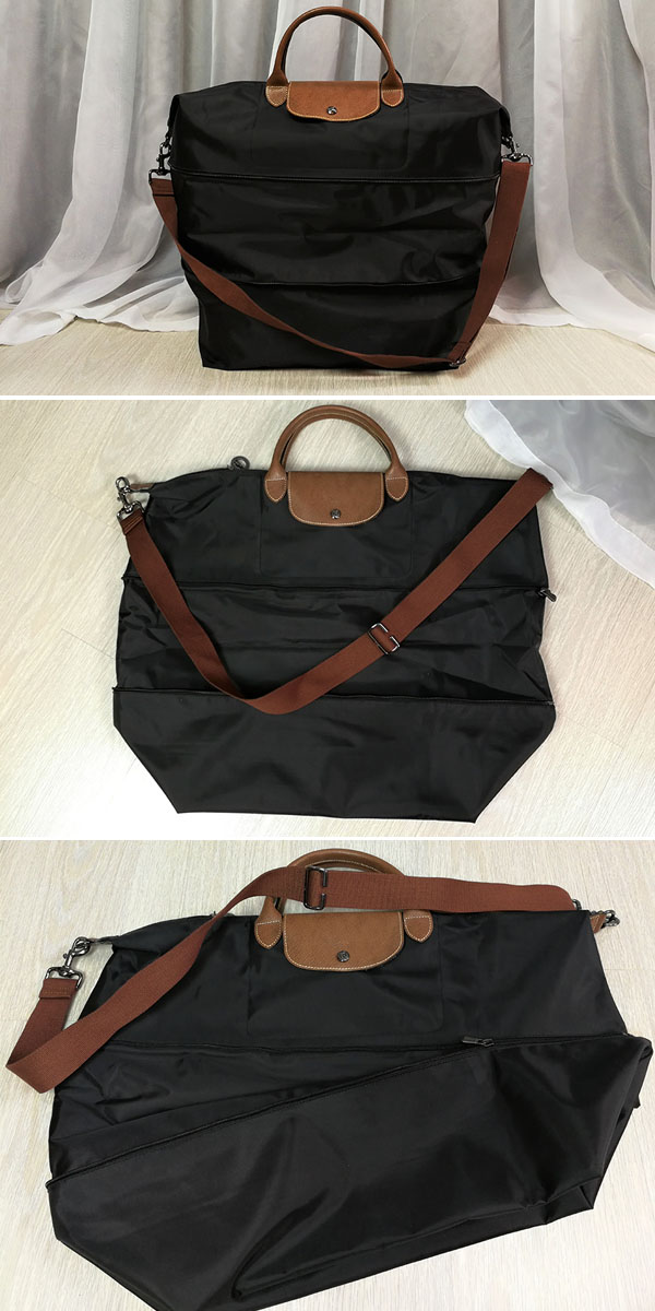 LC049*LONGCHAMP LE PLIAGE EXPANDABLE TRAVEL TOTE 1199089 (NAVY)